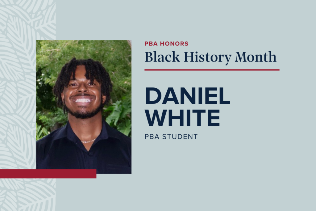Black History Month Student Highlight: Daniel White | PBA • Palm Beach ...